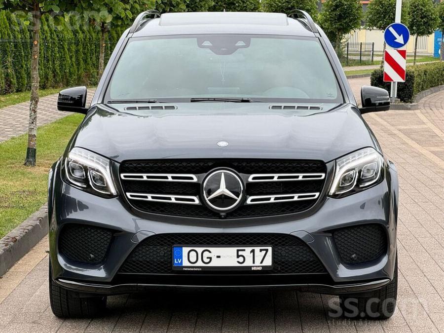 Grey Mercedes-Benz GLS 450 2017 in Riga, with an engine capacity of 3.00 L and mileage of 51 thousand km for 37900 €, photo 9 on AUTOMOTO.COM.LV