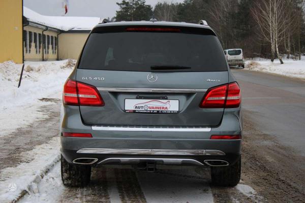 Pelēks Mercedes-Benz GLS 450 2017 Viļņa, ar dzinēja tilpumu 3.00 L un nobraukumu 128 tūkst. km par 23400 €, foto 6 vietnē AUTOMOTO.COM.LV