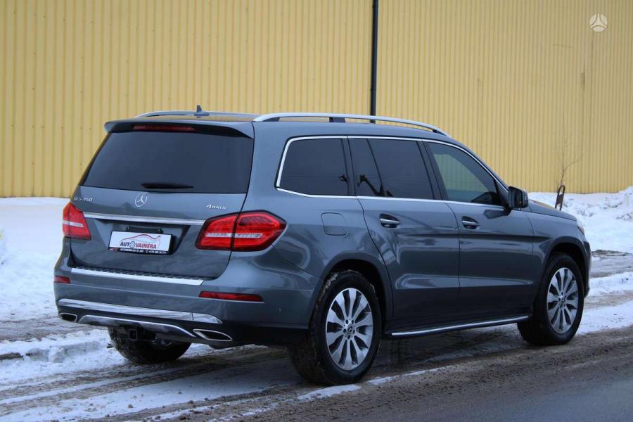 Pelēks Mercedes-Benz GLS 450 2017 Viļņa, ar dzinēja tilpumu 3.00 L un nobraukumu 128 tūkst. km par 23400 €, foto 7 vietnē AUTOMOTO.COM.LV