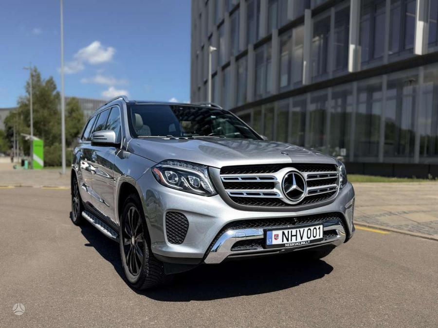 Серый Мерседес GLS 450 2017 в Вильнюс, объемом двигателя 3.00 л и пробегом 101 тыс. км за 28800 €, фото 12 на AUTOMOTO.COM.LV