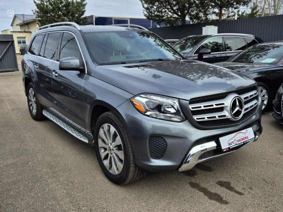 Серый Мерседес GLS 450 2017 в Вильнюс, объемом двигателя 3.00 л и пробегом 128 тыс. км за 23400 €, фото 7 на AUTOMOTO.COM.LV