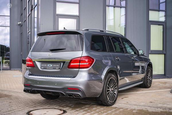 Grey Mercedes-Benz GLS 450 2017 in Kaunas, with an engine capacity of 3.00 L and mileage of 162 thousand km for 28950 €, photo 9 on AUTOMOTO.COM.LV