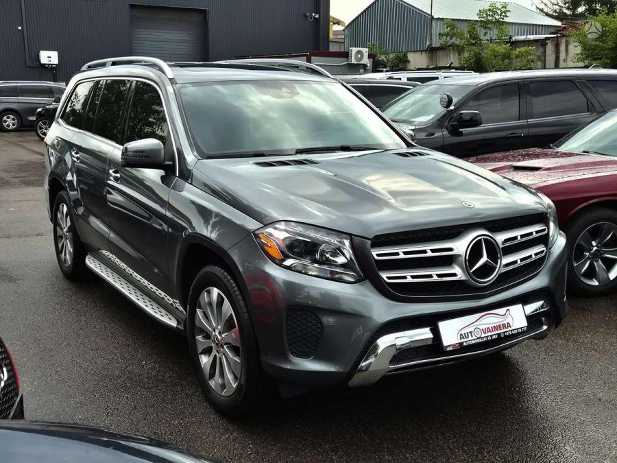 Pelēks Mercedes-Benz GLS 450 2017 Viļņa, ar dzinēja tilpumu 3.00 L un nobraukumu 128 tūkst. km par 21900 €, foto 6 vietnē AUTOMOTO.COM.LV