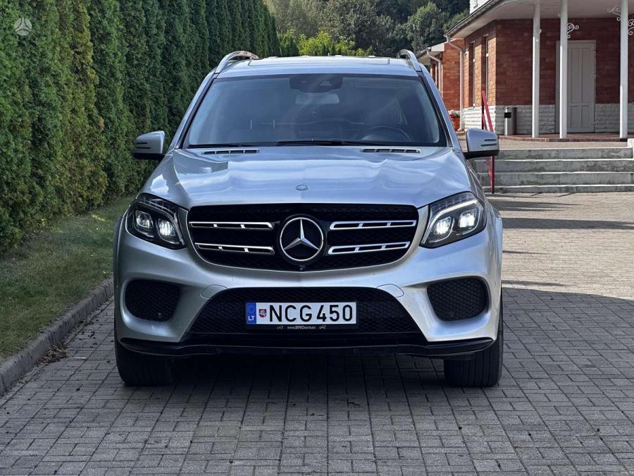 Pelēks Mercedes-Benz GLS 450 2018 Nemenčinė, ar dzinēja tilpumu 3.00 L un nobraukumu 234 tūkst. km par 26000 €, foto 5 vietnē AUTOMOTO.COM.LV