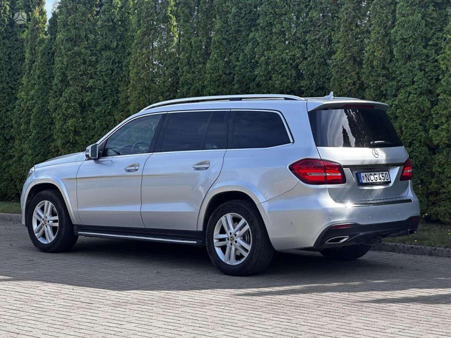 Pelēks Mercedes-Benz GLS 450 2018 Nemenčinė, ar dzinēja tilpumu 3.00 L un nobraukumu 234 tūkst. km par 26000 €, foto 8 vietnē AUTOMOTO.COM.LV