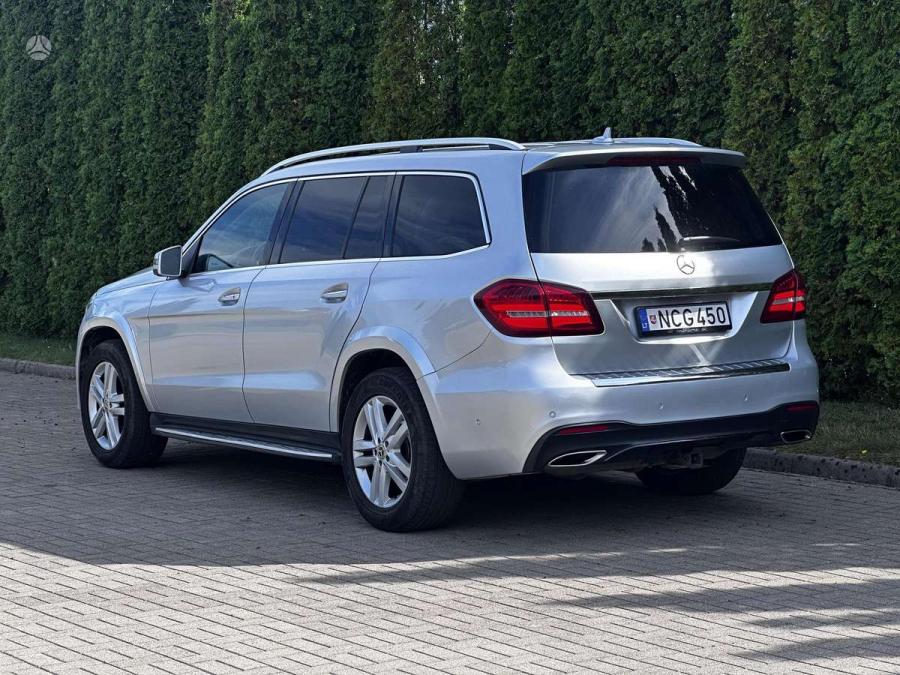 Pelēks Mercedes-Benz GLS 450 2018 Nemenčinė, ar dzinēja tilpumu 3.00 L un nobraukumu 234 tūkst. km par 26000 €, foto 9 vietnē AUTOMOTO.COM.LV