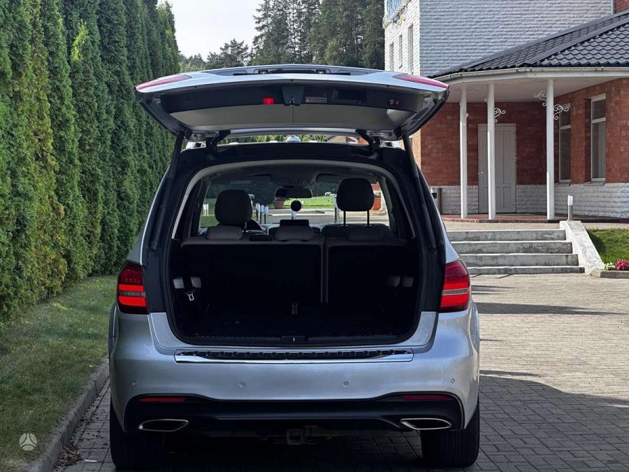Pelēks Mercedes-Benz GLS 450 2018 Nemenčinė, ar dzinēja tilpumu 3.00 L un nobraukumu 234 tūkst. km par 26000 €, foto 14 vietnē AUTOMOTO.COM.LV
