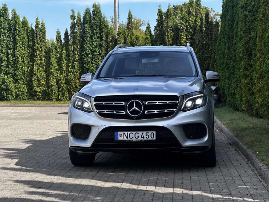 Pelēks Mercedes-Benz GLS 450 2018 Nemenčinė, ar dzinēja tilpumu 3.00 L un nobraukumu 234 tūkst. km par 26000 €, foto 21 vietnē AUTOMOTO.COM.LV