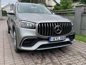 Grey Mercedes-Benz GLS 450 2020 in Kaunas, with an engine capacity of 3.00 L and mileage of 99 thousand km for 63500 €, photo  on AUTOMOTO.COM.LV