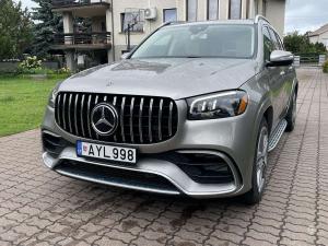 Серый Мерседес GLS 450 2020 в Каунас, объемом двигателя 3.00 л и пробегом 99 тыс. км за 63500 €, фото 3 на AUTOMOTO.COM.LV