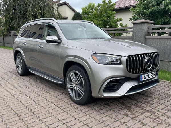 Серый Мерседес GLS 450 2020 в Каунас, объемом двигателя 3.00 л и пробегом 99 тыс. км за 63500 €, фото 3 на AUTOMOTO.COM.LV