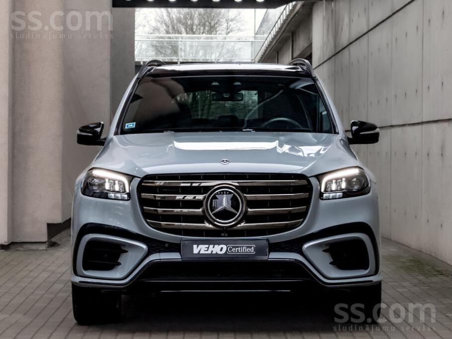 Серый Мерседес GLS 450 2023 в Рига, объемом двигателя 3.00 л и пробегом 69 тыс. км за 99900 €, фото 3 на AUTOMOTO.COM.LV