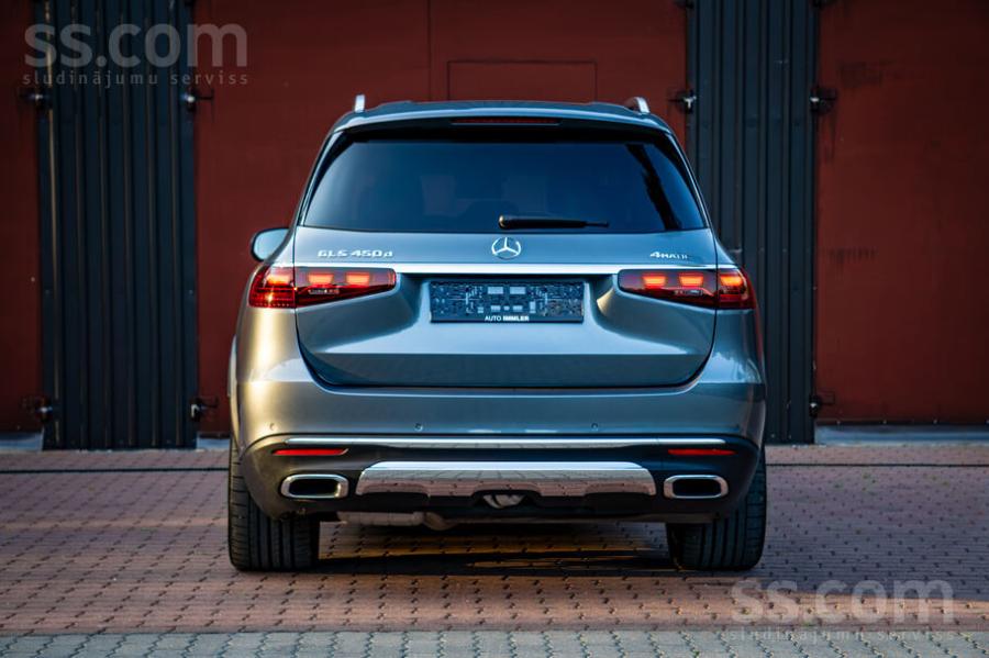 Pelēks Mercedes-Benz GLS 450 2024 Daugavpils, ar dzinēja tilpumu 3.00 L un nobraukumu 8 tūkst. km par 104888 €, foto 5 vietnē AUTOMOTO.COM.LV