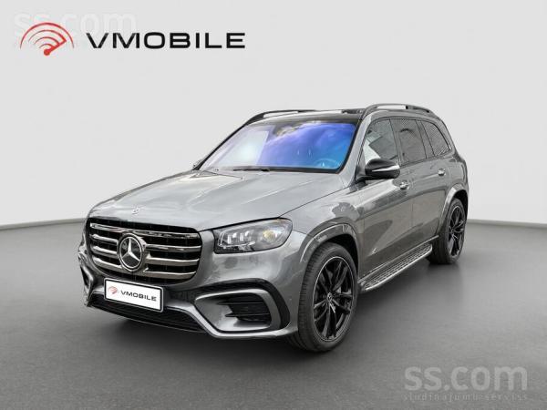 Grey Mercedes-Benz GLS 450 2025 in Riga, with an engine capacity of 3.00 L and mileage of 23 thousand km for 111870 €, photo 1 on AUTOMOTO.COM.LV