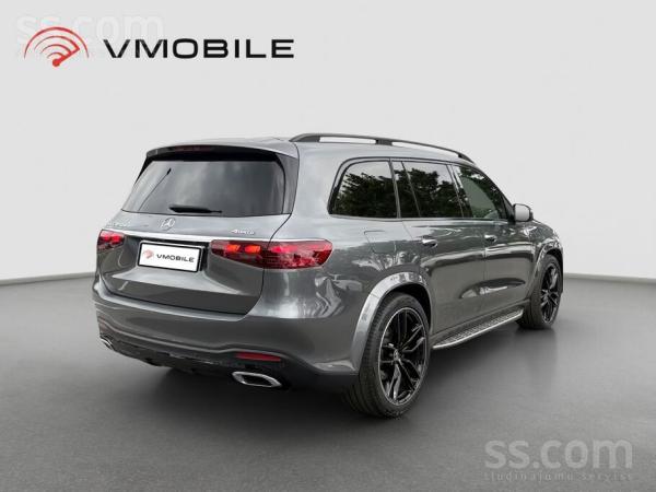 Grey Mercedes-Benz GLS 450 2025 in Riga, with an engine capacity of 3.00 L and mileage of 23 thousand km for 111870 €, photo 2 on AUTOMOTO.COM.LV