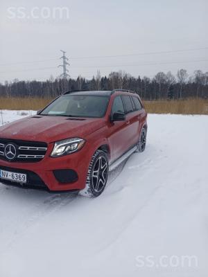 Красный Мерседес GLS 450 2017 в Рига, объемом двигателя 3.00 л и пробегом 100 тыс. км за 35000 €, фото 8 на AUTOMOTO.COM.LV