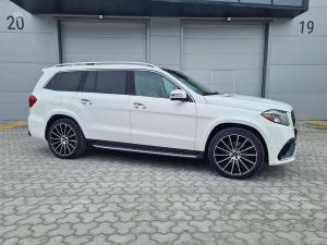 White Mercedes-Benz GLS 450 2017 in Vilnius, with an engine capacity of 3.00 L and mileage of 97 thousand km for 32500 €, photo 2 on AUTOMOTO.COM.LV