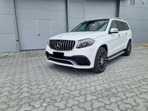 White Mercedes-Benz GLS 450 2017 in Vilnius, with an engine capacity of 3.00 L and mileage of 97 thousand km for 32500 €, photo 3 on AUTOMOTO.COM.LV