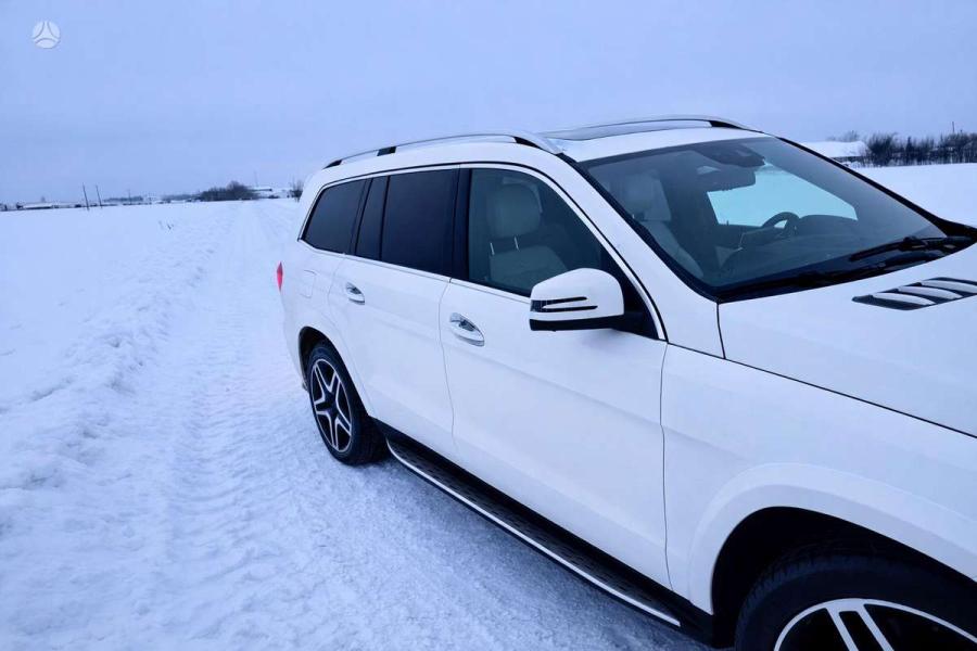 Balts Mercedes-Benz GLS 450 2017 Kauņa, ar dzinēja tilpumu 3.00 L un nobraukumu 84 tūkst. km par 34000 €, foto 6 vietnē AUTOMOTO.COM.LV