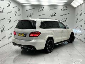 White Mercedes-Benz GLS 450 2017 in Vilnius, with an engine capacity of 2.99 L and mileage of 259 thousand km for 21500 €, photo 3 on AUTOMOTO.COM.LV