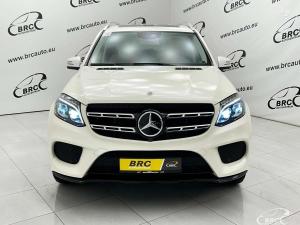 White Mercedes-Benz GLS 450 2017 in Vilnius, with an engine capacity of 2.99 L and mileage of 259 thousand km for 21500 €, photo 30 on AUTOMOTO.COM.LV