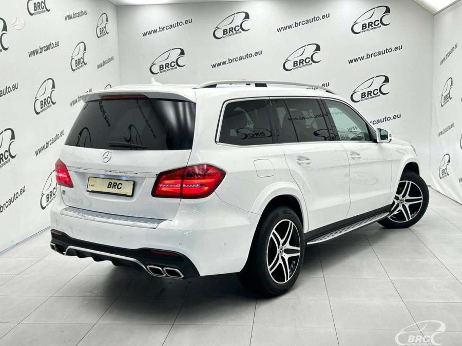 Белый Мерседес GLS 450 2017 в Вильнюс, объемом двигателя 3.00 л и пробегом 144 тыс. км за 23900 €, фото 4 на AUTOMOTO.COM.LV