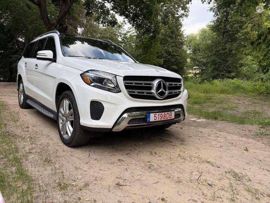 Balts Mercedes-Benz GLS 450 2017 Viļņa, ar dzinēja tilpumu 3.00 L un nobraukumu 217 tūkst. km par 17500 €, foto 5 vietnē AUTOMOTO.COM.LV