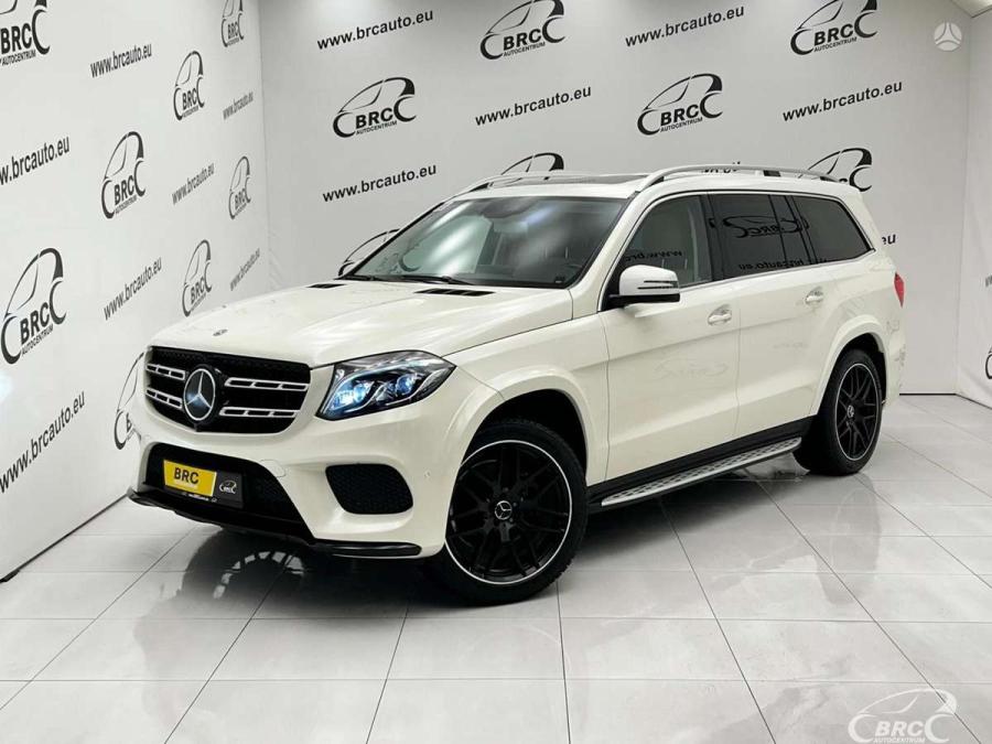 Balts Mercedes-Benz GLS 450 2017 Viļņa, ar dzinēja tilpumu 2.99 L un nobraukumu 259 tūkst. km par 17200 €, foto 1 vietnē AUTOMOTO.COM.LV