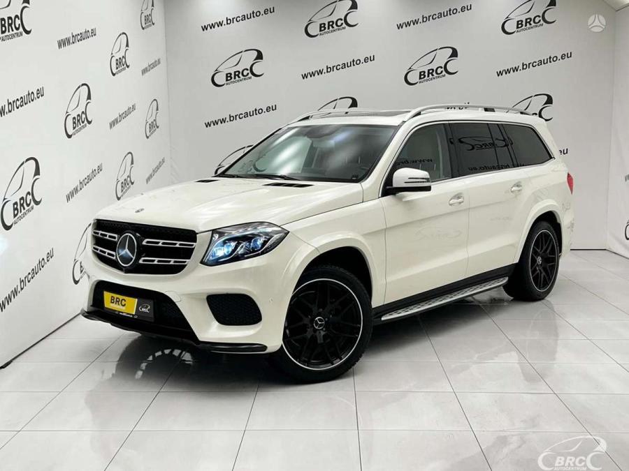 Balts Mercedes-Benz GLS 450 2017 Viļņa, ar dzinēja tilpumu 2.99 L un nobraukumu 259 tūkst. km par 16700 €, foto 1 vietnē AUTOMOTO.COM.LV
