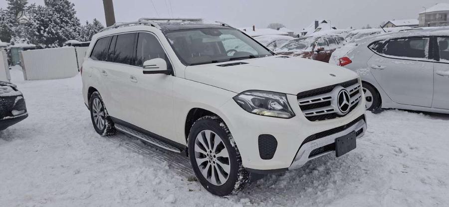Balts Mercedes-Benz GLS 450 2018 Kauņa, ar dzinēja tilpumu 3.00 L un nobraukumu 137 tūkst. km par 23700 €, foto 5 vietnē AUTOMOTO.COM.LV