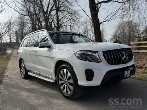 White Mercedes-Benz GLS 450 2019 in Riga, with an engine capacity of 3.00 L and mileage of 106 thousand km for 36900 €, photo 16 on AUTOMOTO.COM.LV