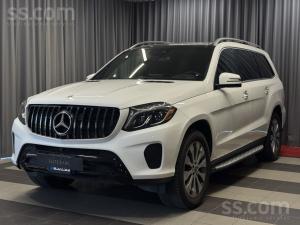 White Mercedes-Benz GLS 450 2019 in Riga, with an engine capacity of 3.00 L and mileage of 106 thousand km for 29990 €, photo  on AUTOMOTO.COM.LV