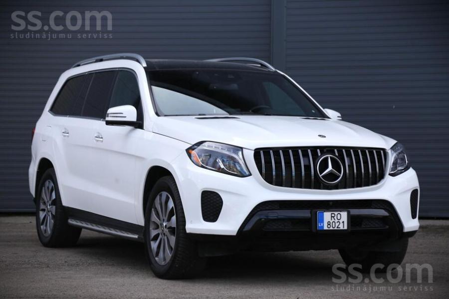 Белый Мерседес GLS 450 2019 в Рига, объемом двигателя 3.00 л и пробегом 106 тыс. км за 34995 €, фото 5 на AUTOMOTO.COM.LV