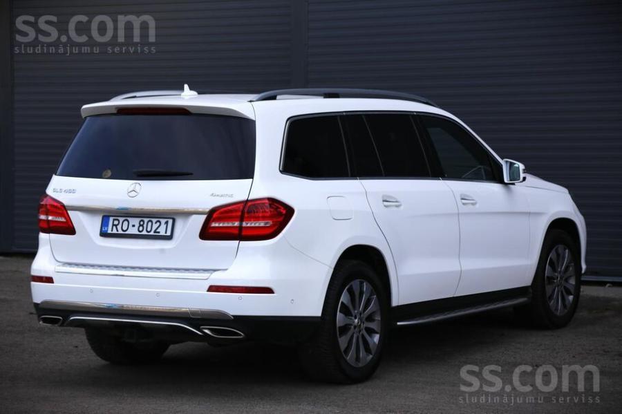 Белый Мерседес GLS 450 2019 в Рига, объемом двигателя 3.00 л и пробегом 106 тыс. км за 34995 €, фото 6 на AUTOMOTO.COM.LV