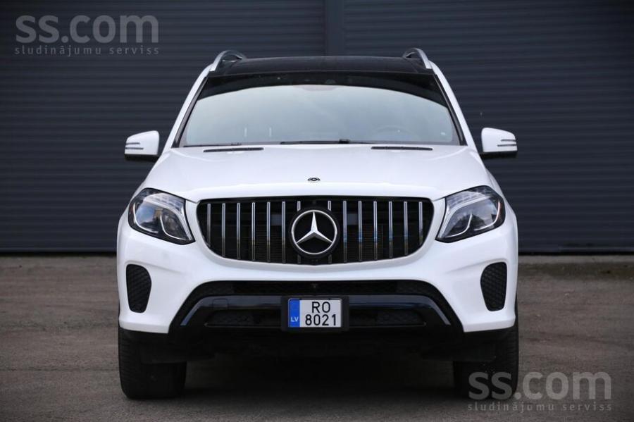 Белый Мерседес GLS 450 2019 в Рига, объемом двигателя 3.00 л и пробегом 106 тыс. км за 34995 €, фото 8 на AUTOMOTO.COM.LV