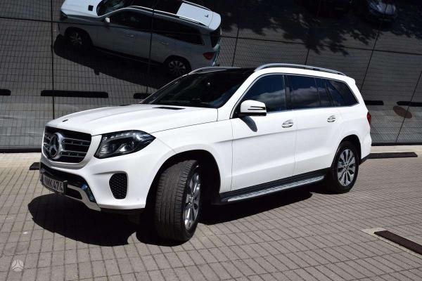 White Mercedes-Benz GLS 450 2019 in Kaunas, with an engine capacity of 3.00 L and mileage of 148 thousand km for 35000 €, photo 6 on AUTOMOTO.COM.LV