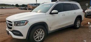 Balts Mercedes-Benz GLS 450 2020 Kauņa, ar dzinēja tilpumu 3.00 L un nobraukumu 92 tūkst. km par 31500 €, foto  vietnē AUTOMOTO.COM.LV
