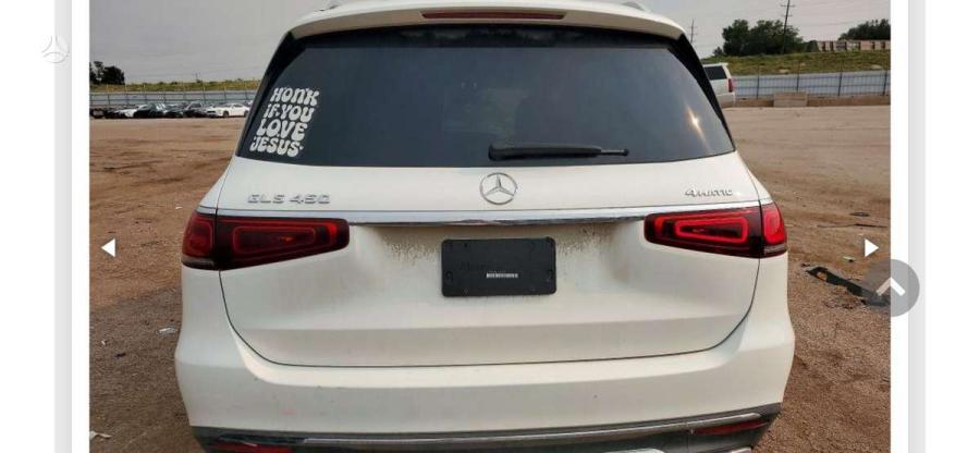 Balts Mercedes-Benz GLS 450 2020 Kauņa, ar dzinēja tilpumu 3.00 L un nobraukumu 92 tūkst. km par 31500 €, foto 7 vietnē AUTOMOTO.COM.LV