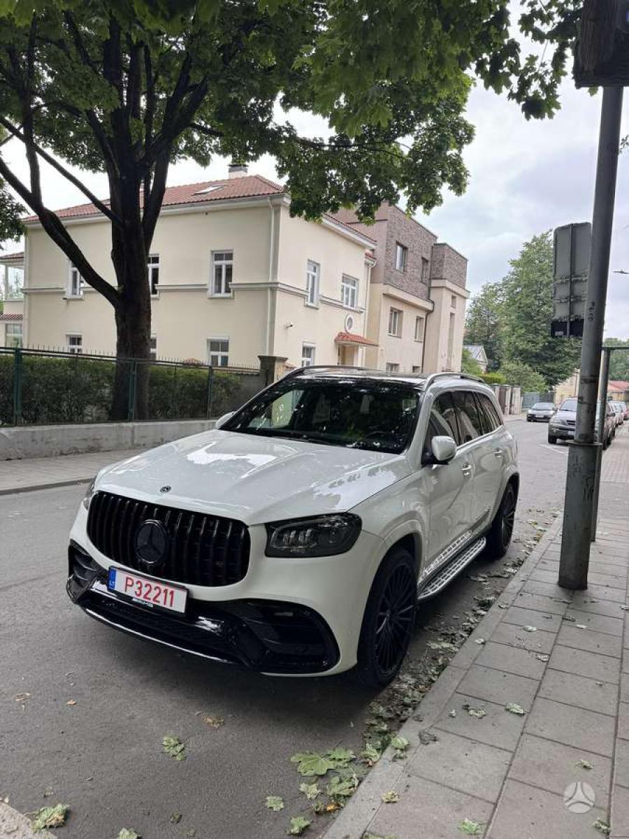 White Mercedes-Benz GLS 450 2021 in Vilnius, with an engine capacity of 0.00 L and mileage of 170 thousand km for 60000 €, photo 1 on AUTOMOTO.COM.LV