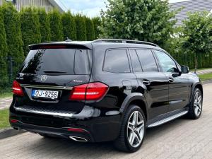 Black Mercedes-Benz GLS 500 2017 in Riga, with an engine capacity of 4.70 L and mileage of 189 thousand km for 28950 €, photo 11 on AUTOMOTO.COM.LV