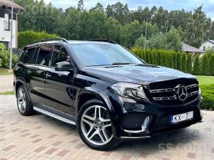 Черный Мерседес ГЛС 500 2017 в Рига, объемом двигателя 4.70 л и пробегом 196 тыс. км за 25000 €, фото  на AUTOMOTO.COM.LV