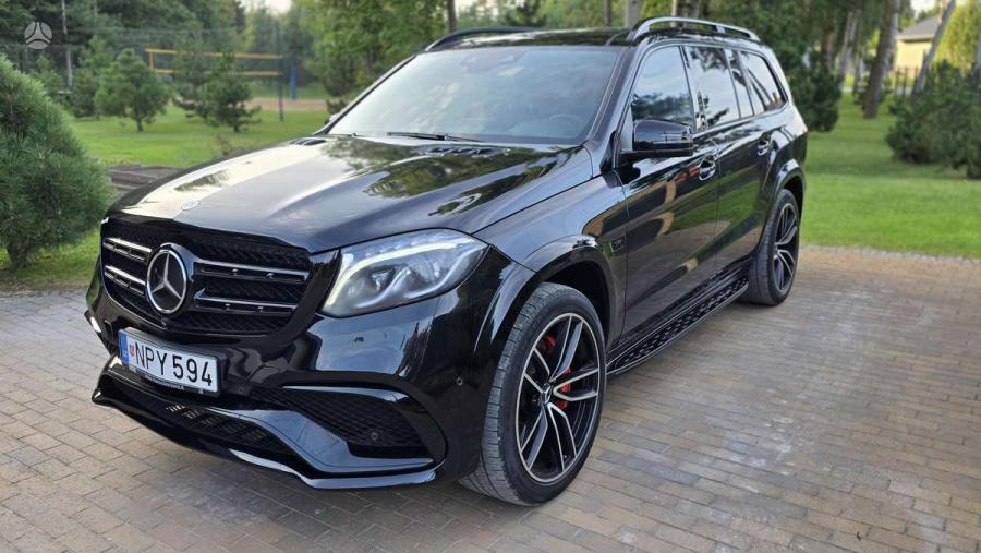 Черный Мерседес GLS 550 2017 в Шяуляй, объемом двигателя 4.66 л и пробегом 200 тыс. км за 33900 €, фото 4 на AUTOMOTO.COM.LV