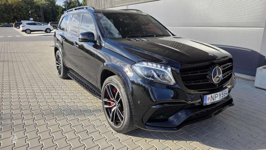 Черный Мерседес GLS 550 2017 в Шяуляй, объемом двигателя 4.66 л и пробегом 200 тыс. км за 33900 €, фото 14 на AUTOMOTO.COM.LV