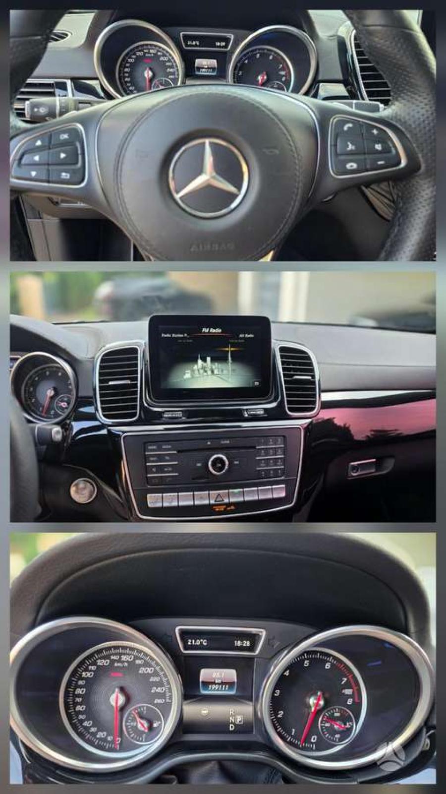 Черный Мерседес GLS 550 2017 в Шяуляй, объемом двигателя 4.66 л и пробегом 200 тыс. км за 33900 €, фото 48 на AUTOMOTO.COM.LV