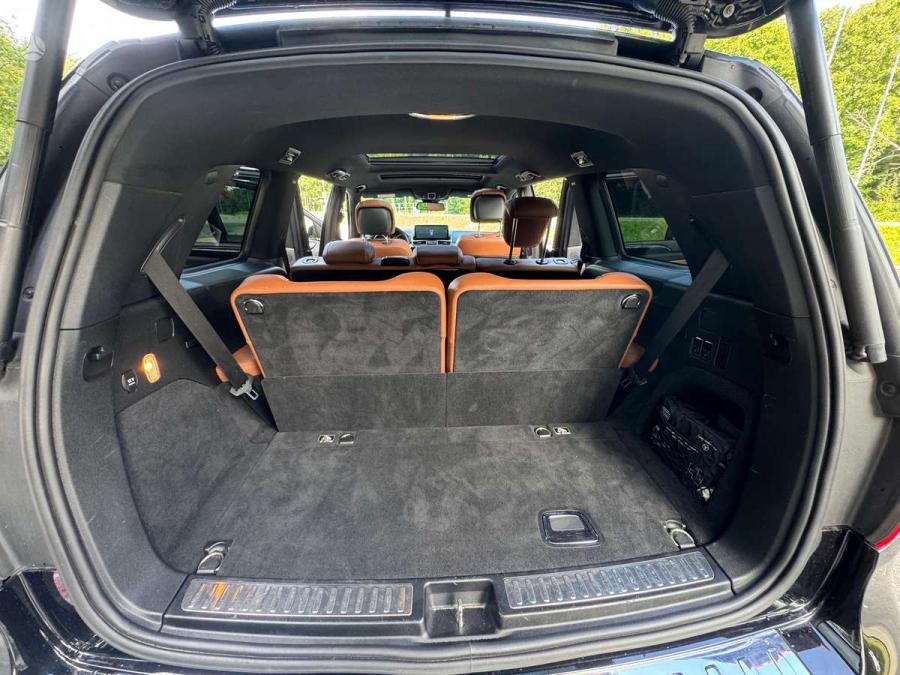 Melns Mercedes-Benz GLS 550 2017 Klaipėda, ar dzinēja tilpumu 4.66 L un nobraukumu 236 tūkst. km par 28700 €, foto 15 vietnē AUTOMOTO.COM.LV