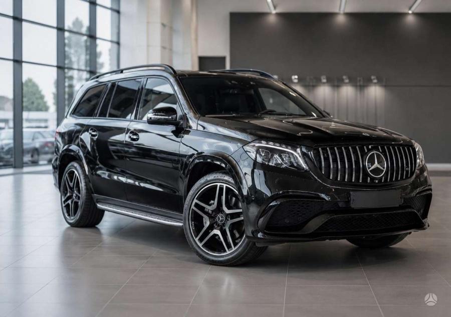 Melns Mercedes-Benz GLS 550 2018 Viļņa, ar dzinēja tilpumu 4.70 L un nobraukumu 177 tūkst. km par 35950 €, foto 4 vietnē AUTOMOTO.COM.LV