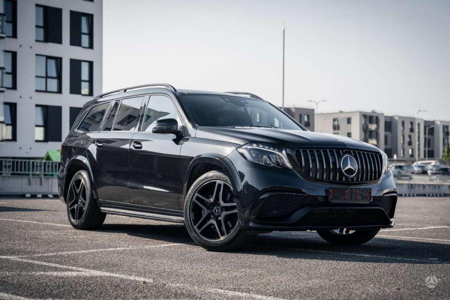 Melns Mercedes-Benz GLS 550 2018 Viļņa, ar dzinēja tilpumu 4.70 L un nobraukumu 177 tūkst. km par 35950 €, foto 11 vietnē AUTOMOTO.COM.LV