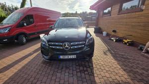 Black Mercedes-Benz GLS 550 2019 in Alytus, with an engine capacity of 4.66 L and mileage of 189 thousand km for 35000 €, photo  on AUTOMOTO.COM.LV