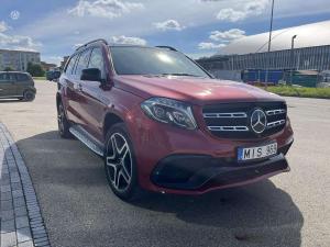 Красный Мерседес GLS 550 2018 в Шяуляй, объемом двигателя 4.66 л и пробегом 89 тыс. км за 37000 €, фото 3 на AUTOMOTO.COM.LV