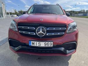 Красный Мерседес GLS 550 2018 в Шяуляй, объемом двигателя 4.66 л и пробегом 89 тыс. км за 37000 €, фото 5 на AUTOMOTO.COM.LV